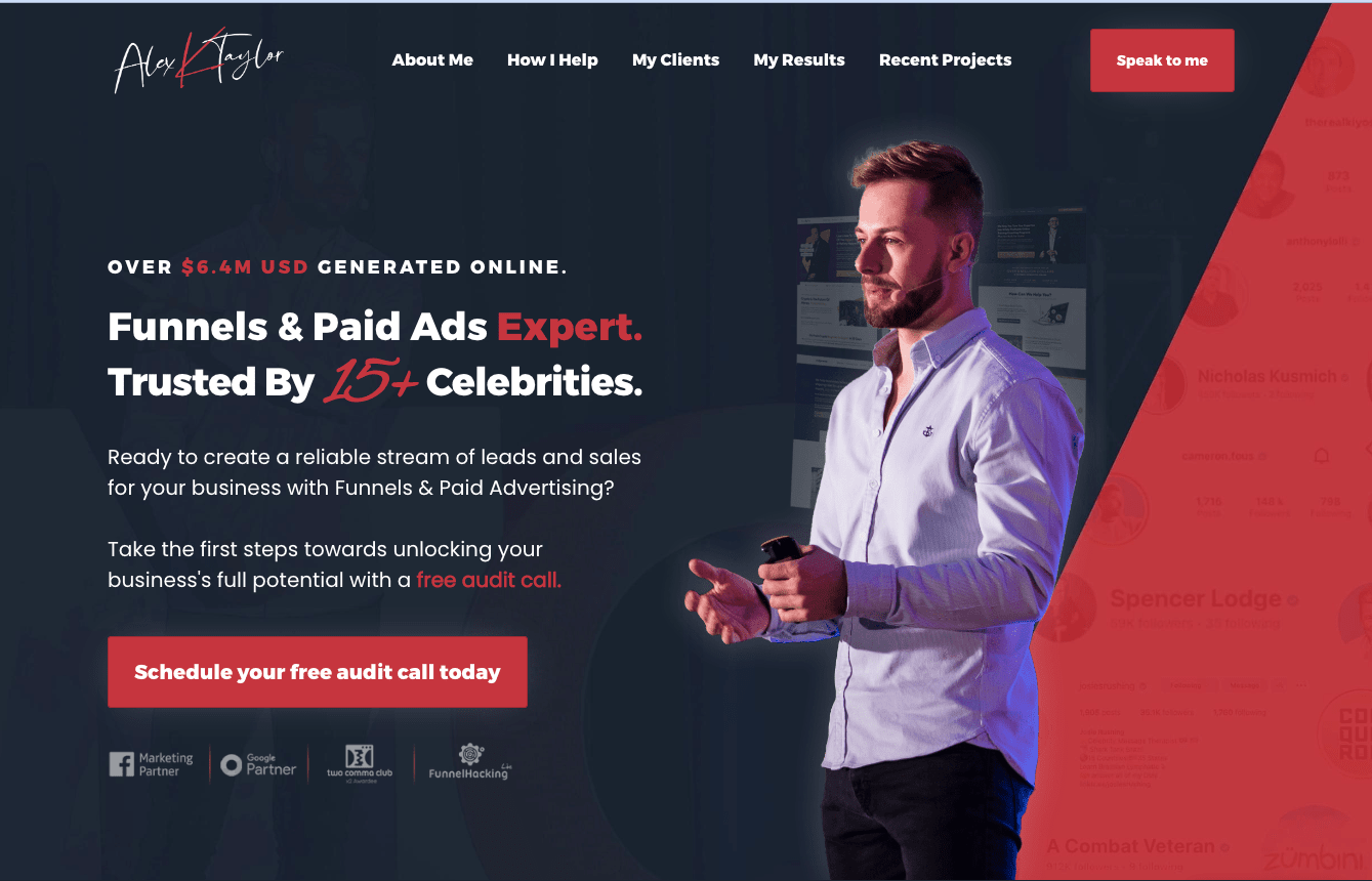 Alex Taylor | Funnels & Paid Ads Expert | Celebrity Clients Trust Me.